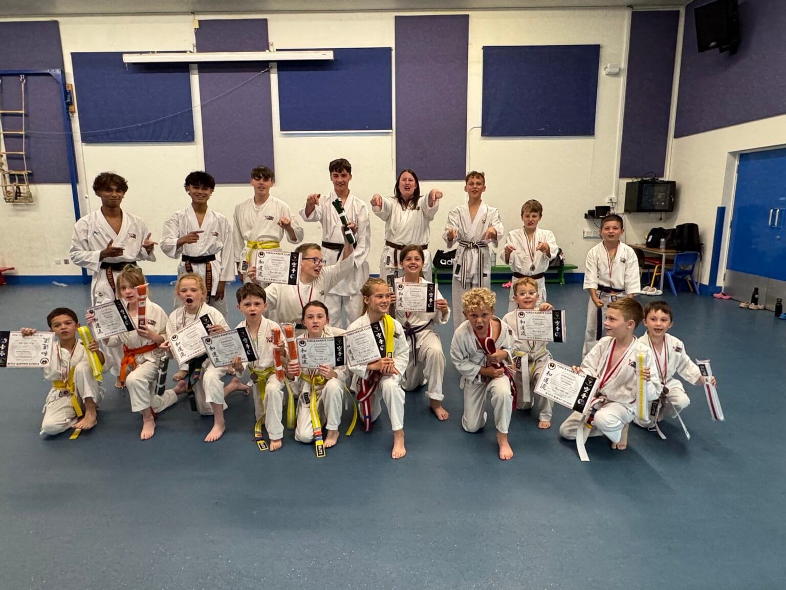 Well done Forza at our recent Kyu grading – Forza Karate Club
